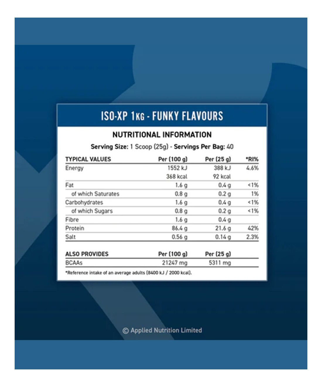 Iso XP Applied Nutrition - La Puissance de l'Isolat de Protéine
