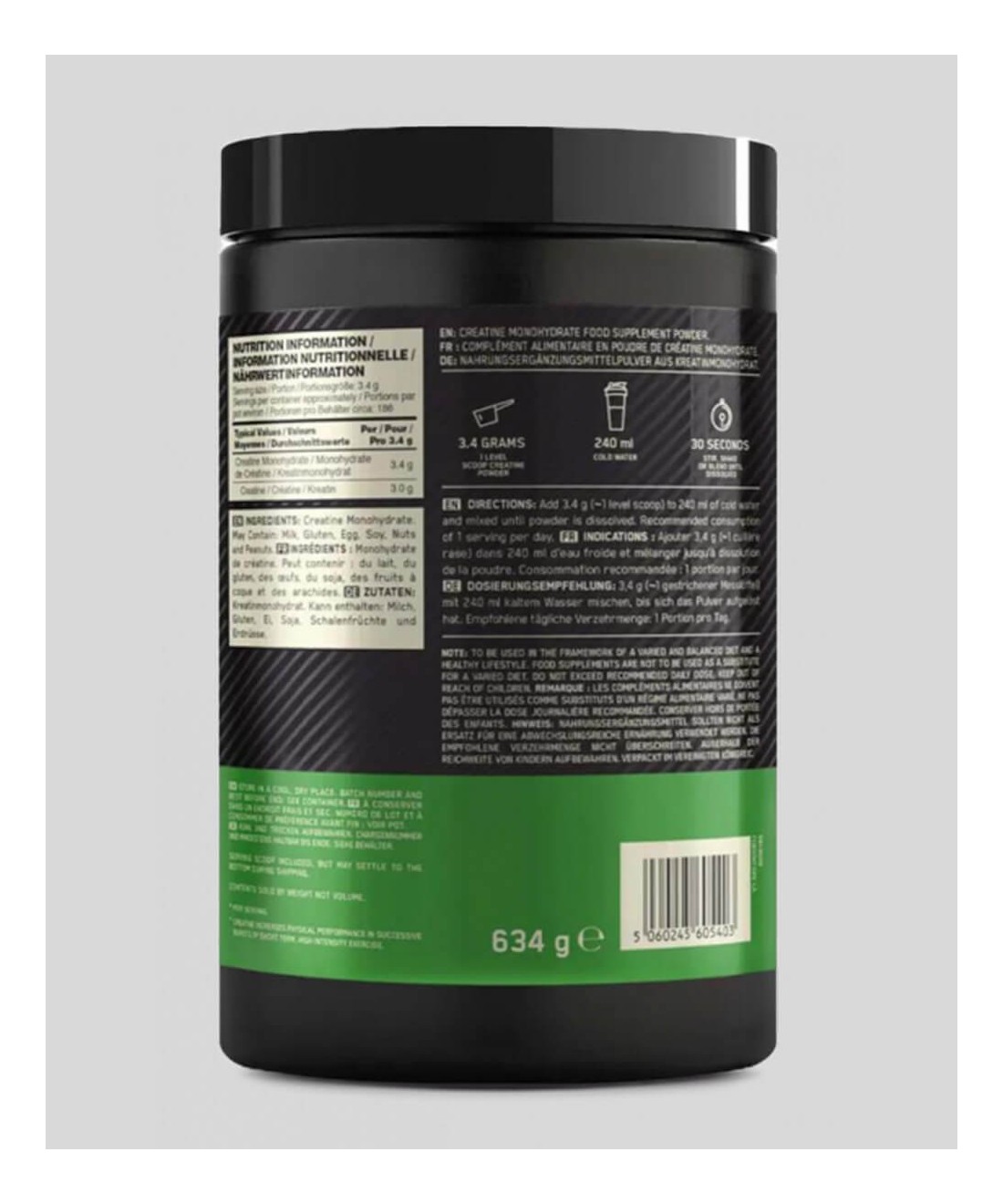 Optimum Nutrition Micronised Creatine Powder - Créatine Monohydrate Pure