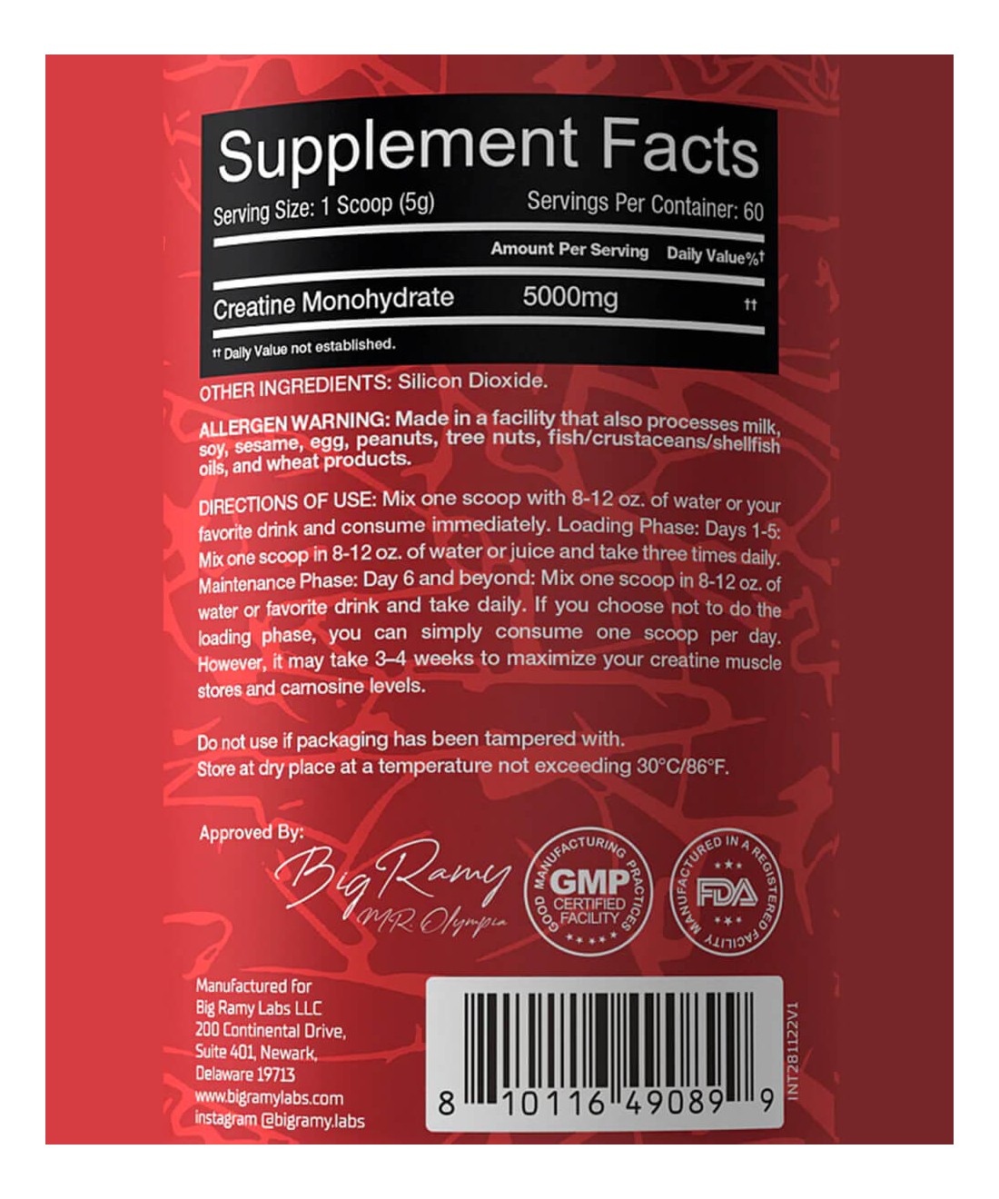 RED REX - CREATINE 5000MG | 300G