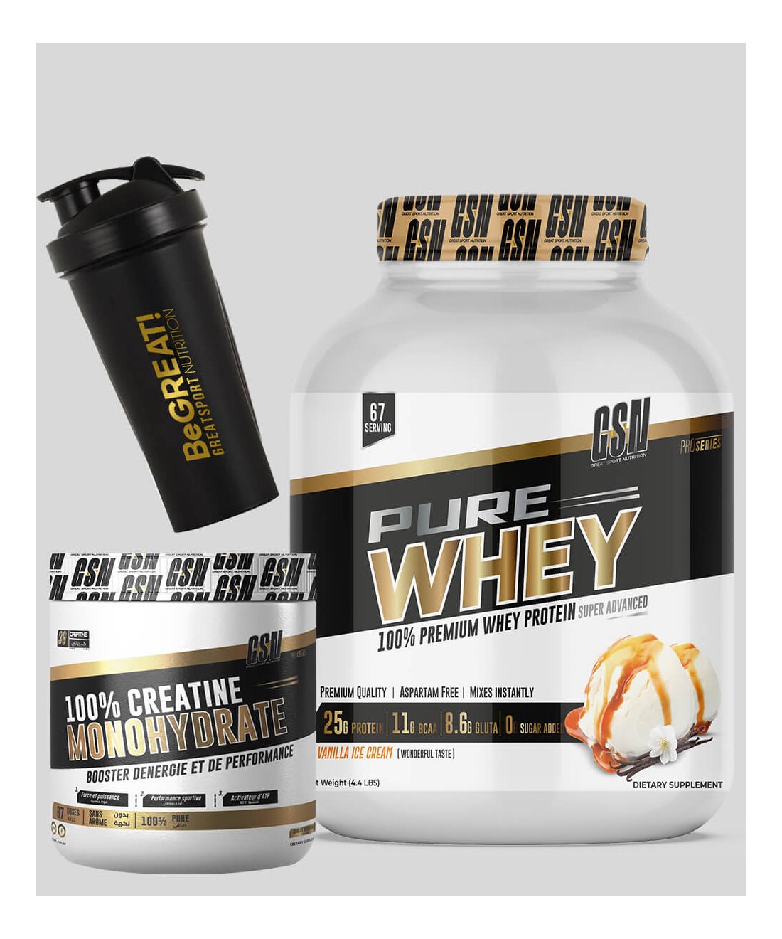 GSN Power Pack: Pure Whey + Créatine Monohydrate
