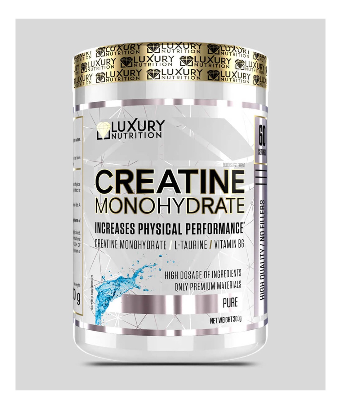 Luxury Nutrition Créatine – Créatine Monohydrate Pure & Taurine