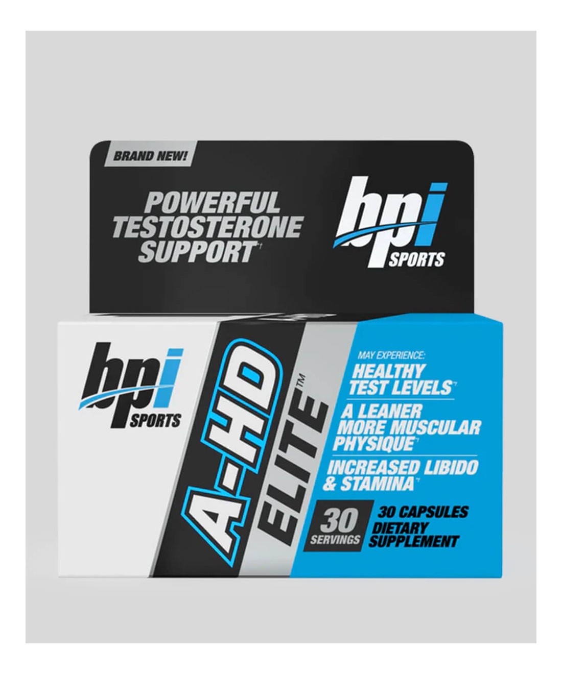 A-HD Elite BPI Sports | Boost Testostérone Naturel | 30 Gélules
