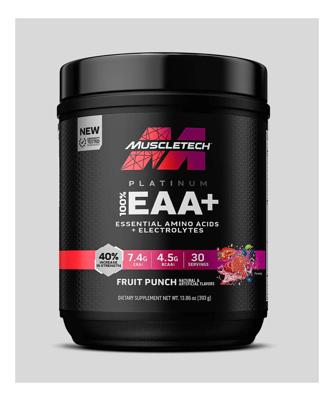 Platinum 100% EAA+ MuscleTech – EAA & BCAA pour récupération rapide