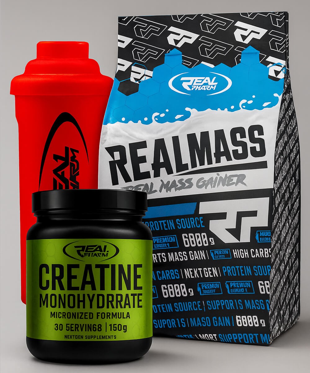 Pack Real Mass 6.8kg + Créatine – Prise de masse et force optimisées