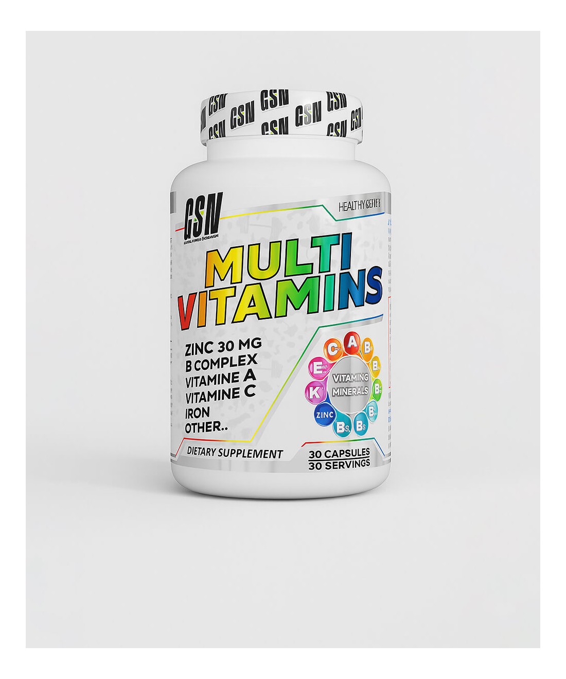 Multivitamin GSN – Complexe complet de vitamines et minéraux Tunisie