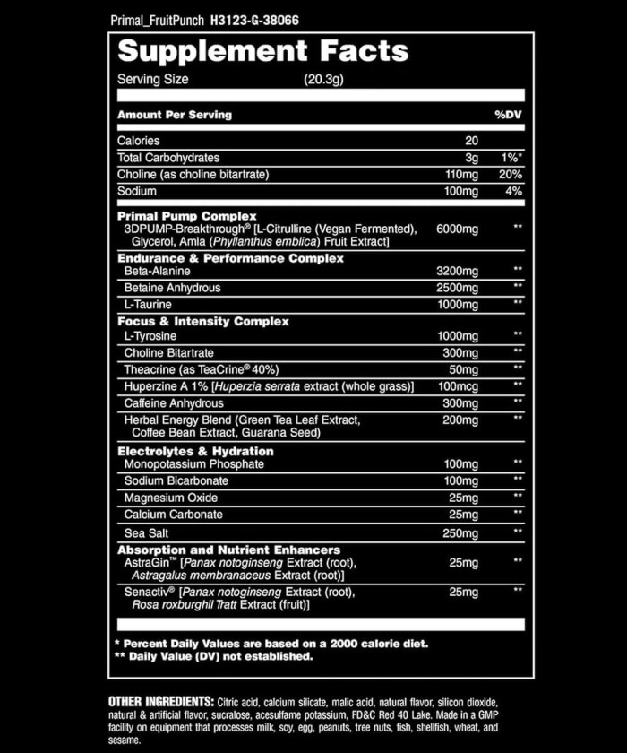 Animal Primal Sample Pack – Pré-workout ultra puissant Tunisie