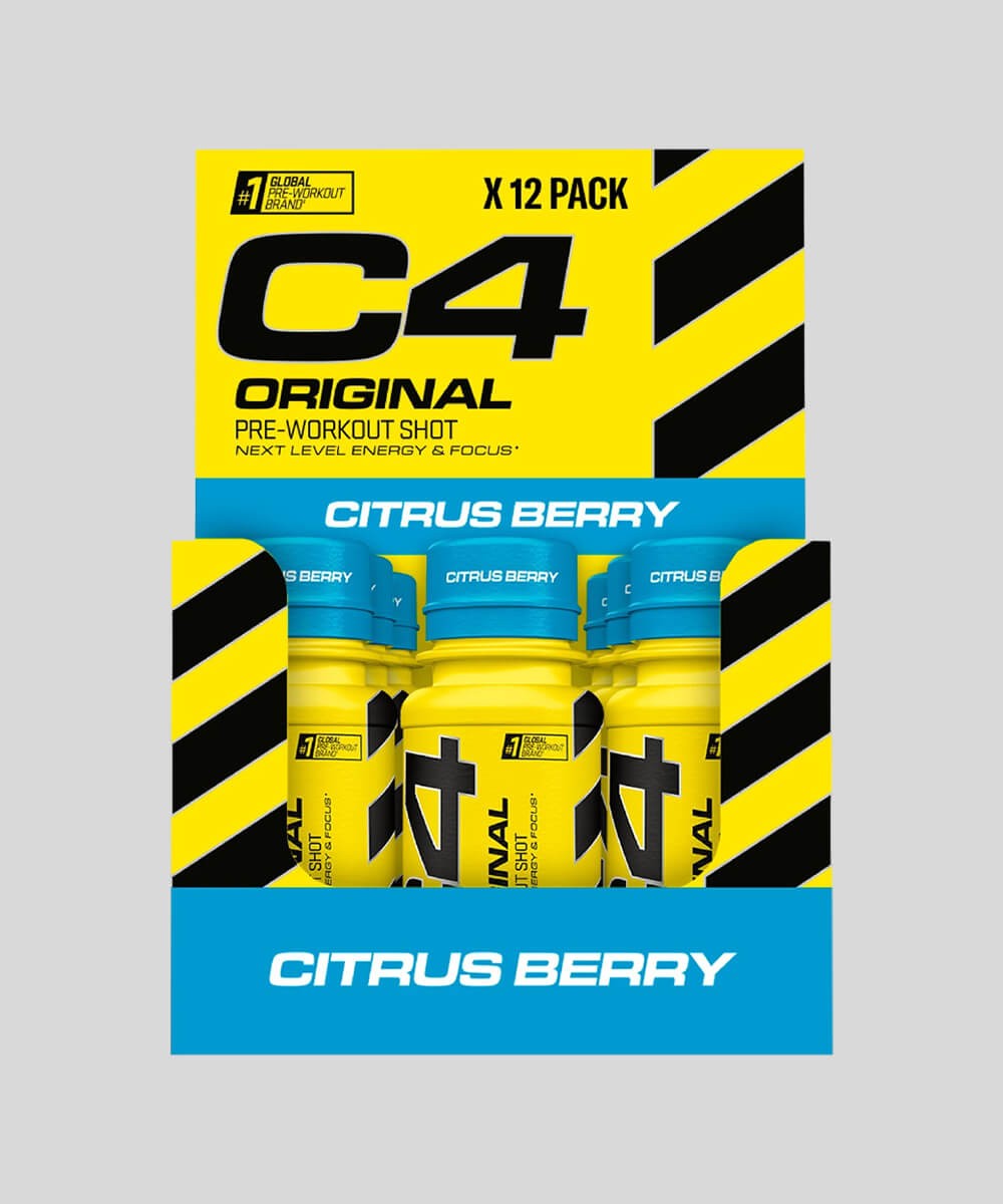 C4 Original Shots – Cellucor Pack 12 | Pre Workout Tunisie