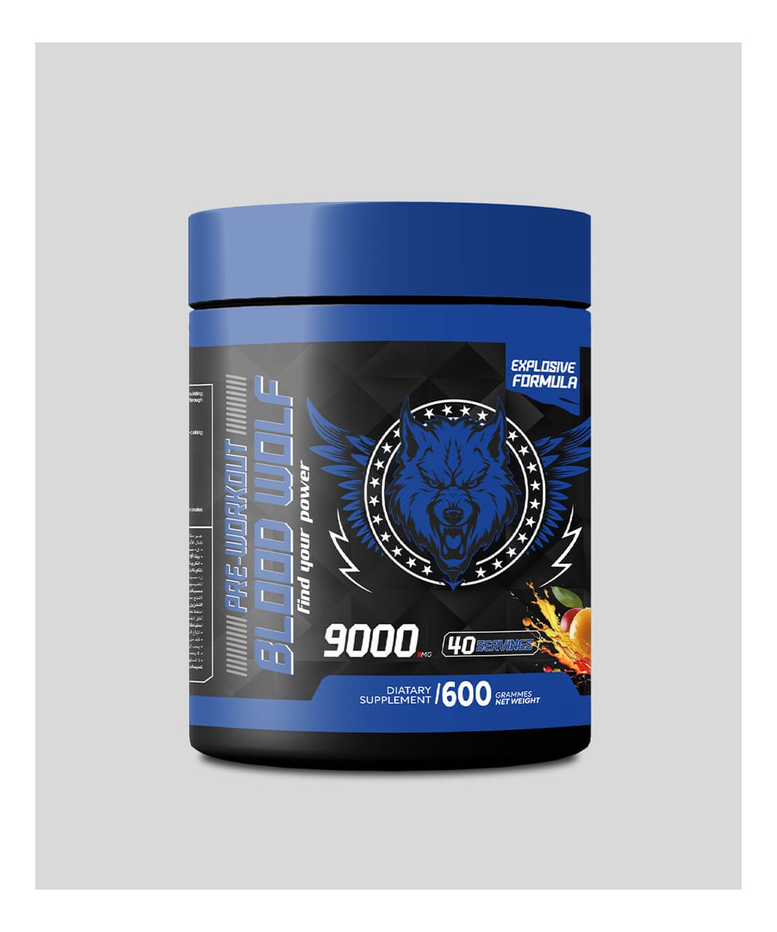 Wolf Blood 9000 Pre-Workout American Wolf | Énergie & Pump Tunisie