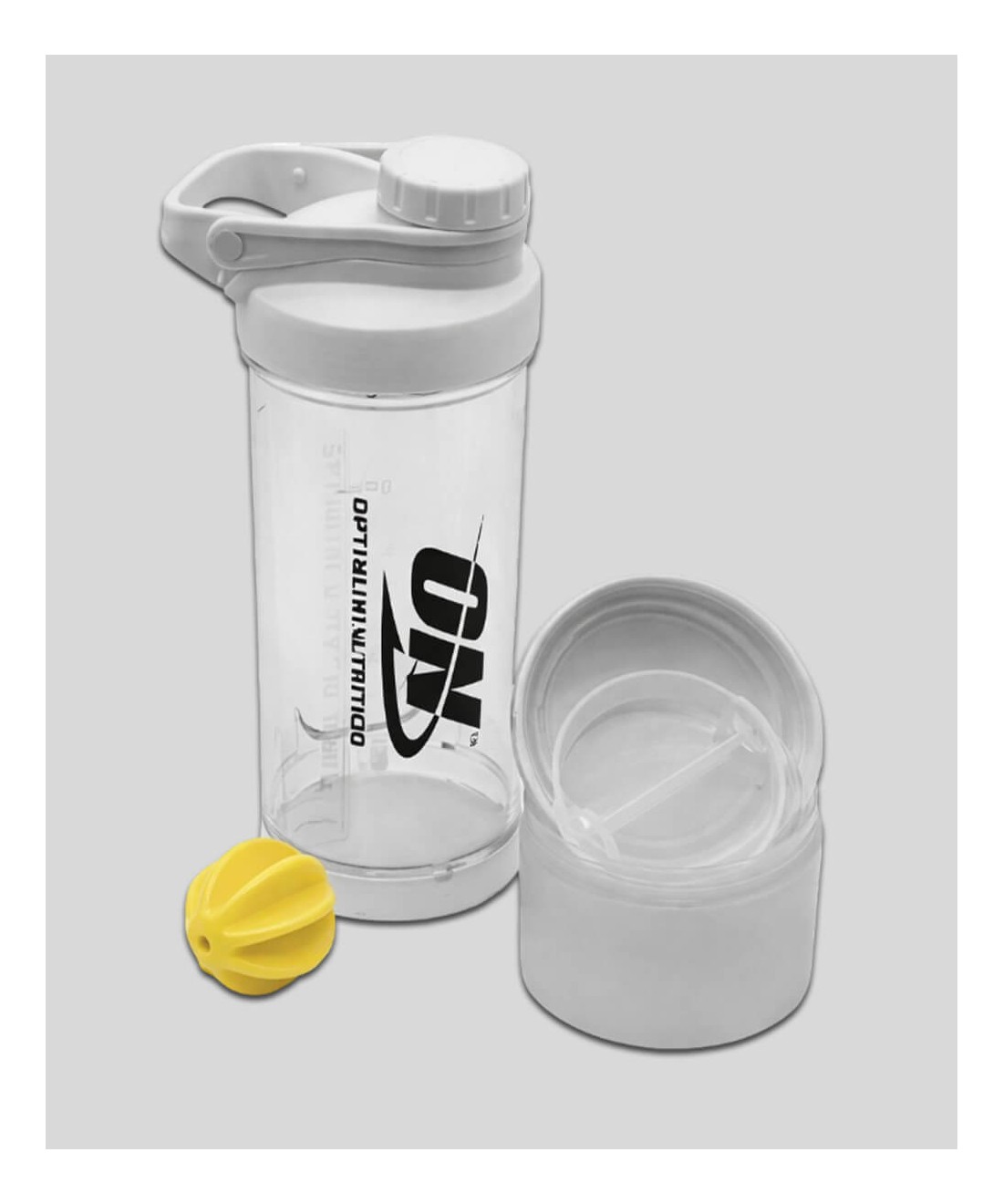 Optimum Nutrition Plus Shaker 600 ml – Avec Boule & Compartiment | Tunisie
