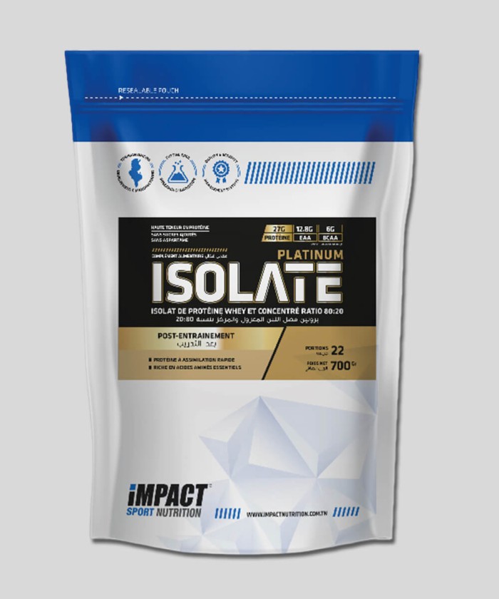 Platinum Isolate 700g Impact Sport Nutrition | Whey Isolate Tunisie
